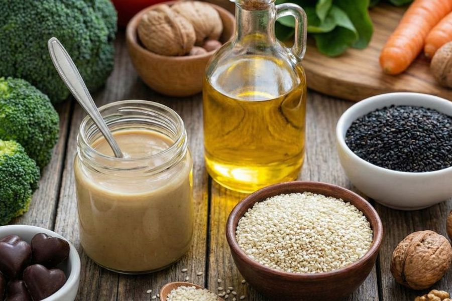 Sesame seeds, sesame oil and tahini, precious health benefits