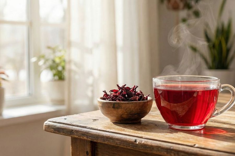 Hibiscus tea: the "desert ruby" that protects heart and memory