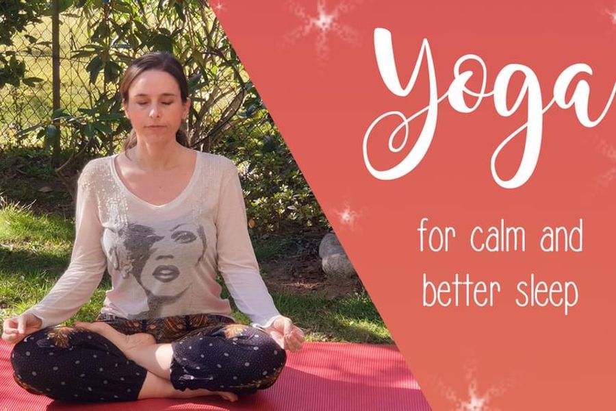 Yoga at home against anxiety and to sleep well, relaxing exercises